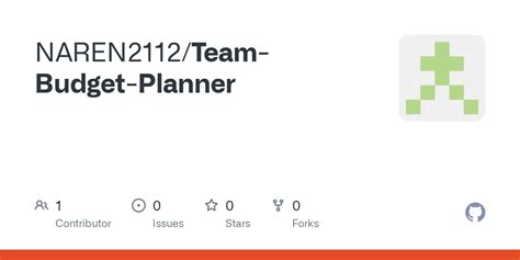 Github Naren Team Budget Planner