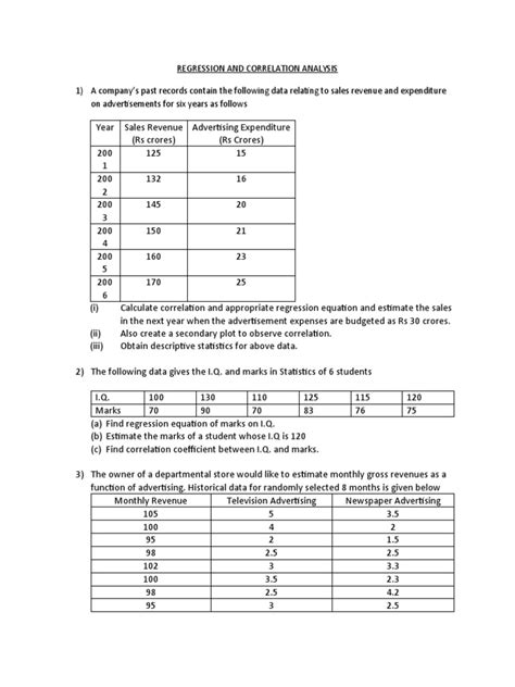Regression Analysis Pdf Correlation And Dependence Regression Analysis