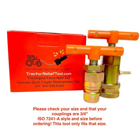 34 Iso 7241 A Hydraulic Coupler Decompression Relief Tool