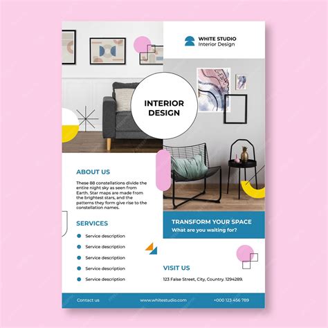 Free Vector Interior Design Poster