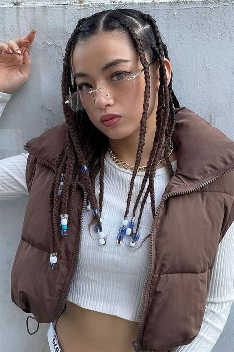 30 Trendy Braid Hairstyles Beyond The Basics Knotless Beaded Box Braids