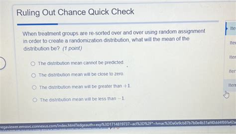 Ruling Out Chance Quick Check When Treatment StudyX