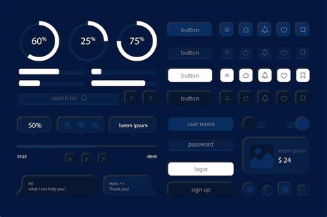 Premium Vector Free Vector Ui Kit Elements And Graphics Resources For