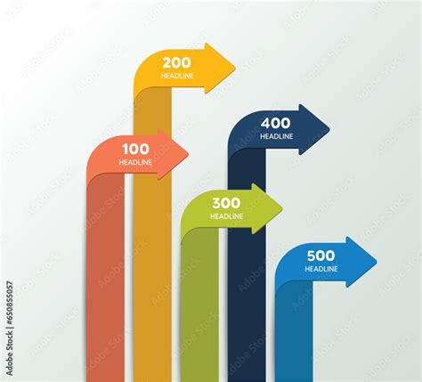 Arrow Infographics Scheme Chart Flowchart Diagram Workflow Vector