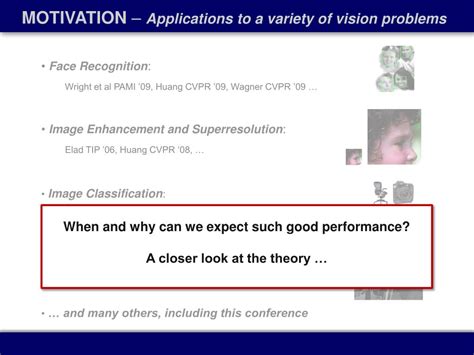 Ppt Sparse Representation And Compressed Sensing Theory And