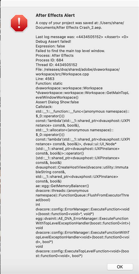 After Effect Error Wont Let Me Launch The App Adobe Community 12014967