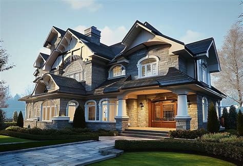 Premium Photo Photo Of Modern Luxury Residential Home House Landscape