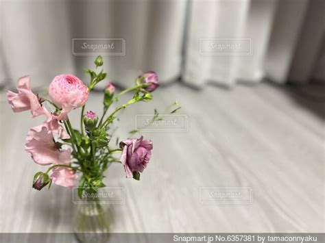 花瓶に行けた春の花たちの写真・画像素材 Snapmart（スナップマート）