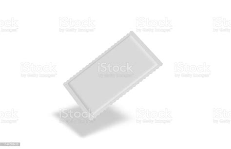 음식 화장품 및 의약품에 대 한 흰색 빈 향 주머니 포장 디자인 프리 젠 테이 션 3d 그림에 대 한 준비가 고립 된 흰색