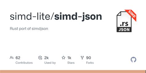 Github Simd Litesimd Json Rust Port Of Simdjson