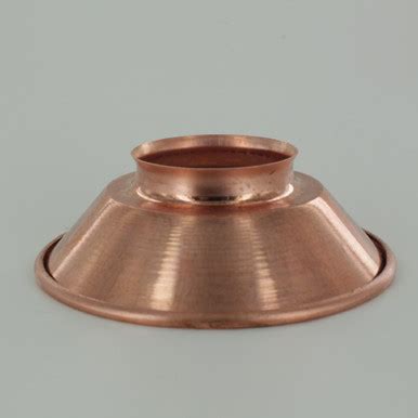 4 78in Small Cone Shade With 2 14in Neck Unfinished Copper
