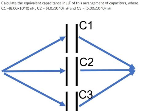 Solved Calculate the equivalent capacitance in μF of this Chegg