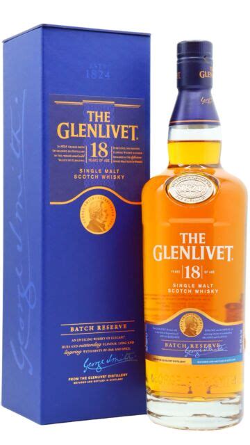 Glenlivet Pure Single Malt Scotch 12 Year Old Whisky Old Bottling