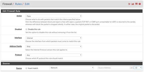 Firewall Rules For Ipv6 Only Allow Subnet Up To 32 Am I Missing