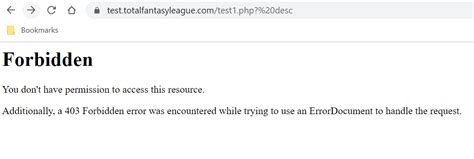 Php Specific Parameter Leads To You Don T Have Permission To
