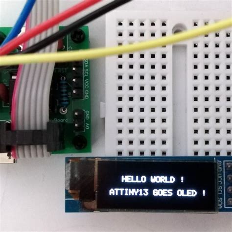 Attiny13 I2c Oled