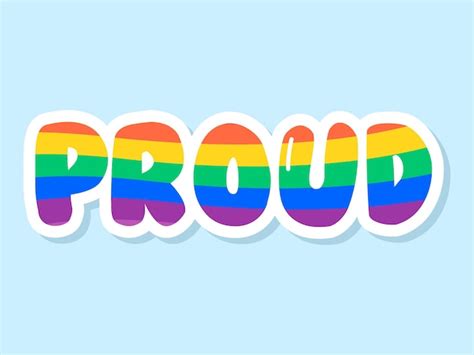 Premium Vector Pride Rainbow Lettering Text Writing Pattern Freedom