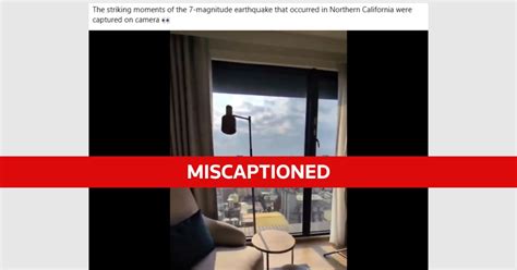 Fact Check Video Shows Old Taipei Earthquake Not California Quake In