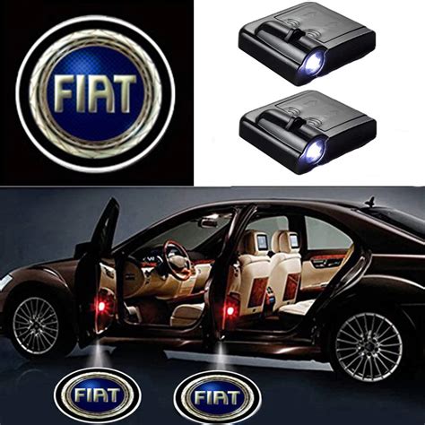 Pcs LED Car Door Logo Ghost Shadow Light For FIAT Car Led Lights Car Lights Car Door