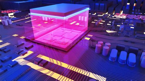 Image Of The Central Processing Unit Working Processing Technology Computer Technology In The