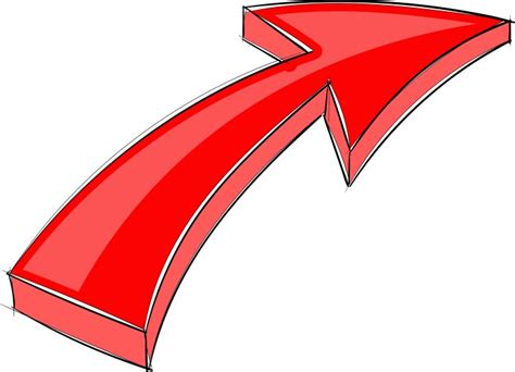 Red Arrow Royalty Free Vector Image VectorStock