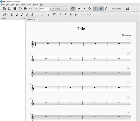 Palettes Not Loading Musescore