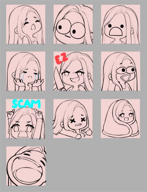 Pin By Mandi On Emotes In 2023 Anime Art Tutorial Chibi Sketch