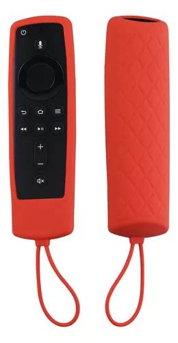 Control Compatible Con Amazon Fire Tv Stick Lite Con Funda Color Rojo