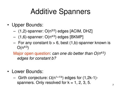 Ppt Lower Bounds For Additive Spanners Emulators And More