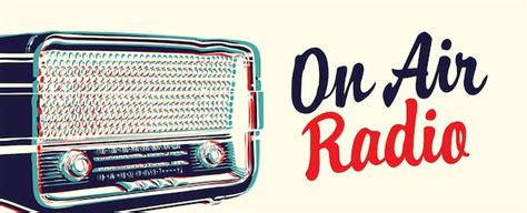 Premium Vector Retro Radio Poster