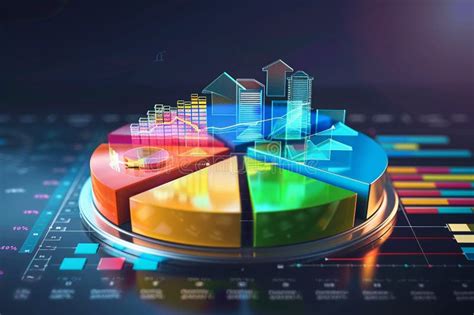 An Interactive Pie Chart Depicting Real Estate Investment Distribution Multiple Segments Bright
