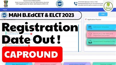 Mah Bedcet And Elct 2023 Registration Date Out Cap Registration Will