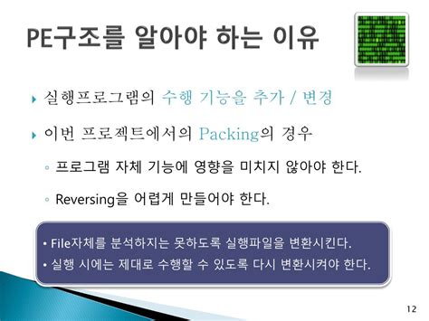 PPT PE Portable Executable File 구조 PowerPoint Presentation free download ID