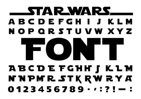 Starwars Font Svg Star Wars Svg Star Wars Aplhabet Svg Font Etsy
