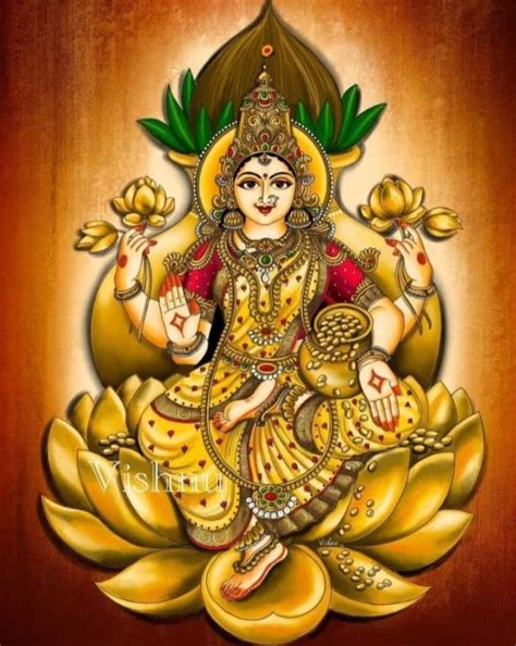Dhanalakshmi Devi In 2023 Lord Vishnu Wallpapers Flower Art Images Lord Shiva Hd Wallpaper