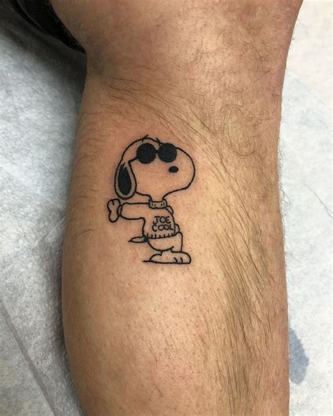 Snoopy Tattoo Ideas Fine Line American Traditional And Joe Cool Designs