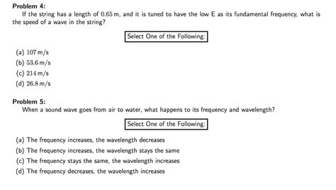 Solved Problem 4 If The String Has A Length Of 065 M And