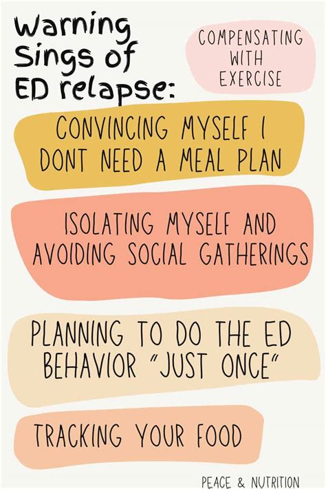How To Prevent An Eating Disorder Relapse Peace And Nutrition™