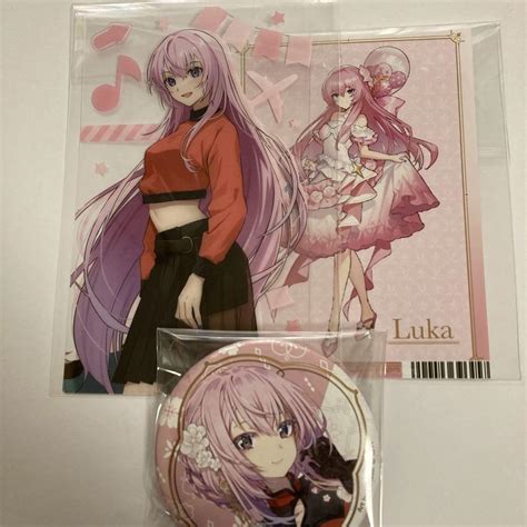巡音ルカ アニメイト特典 ポストカード 缶バッジ メルカリ