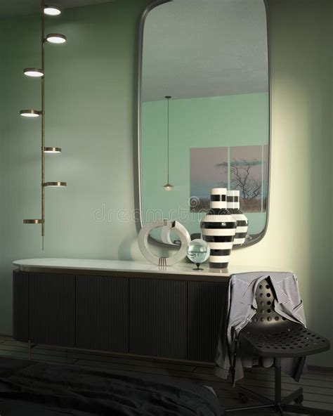 Modern Bedroom Stock Image Image Of Render Design 263640799