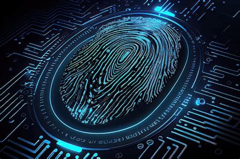 Premium Ai Image Dactylography Or Fingerprinting Technology Finger