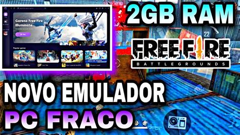 NOVO EMULADOR PARA PC FRACO 2GB SEM PLACA DE VIDEO 32 E 64 BITS PC