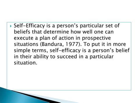 Banduras Self Efficacy Theory Pdf