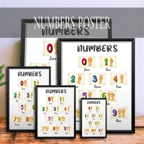 Numbers 0 9 Poster