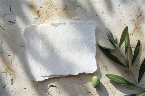 Summer Wedding Stationery Mock Up Scene Blank Cotton Paper Greeting