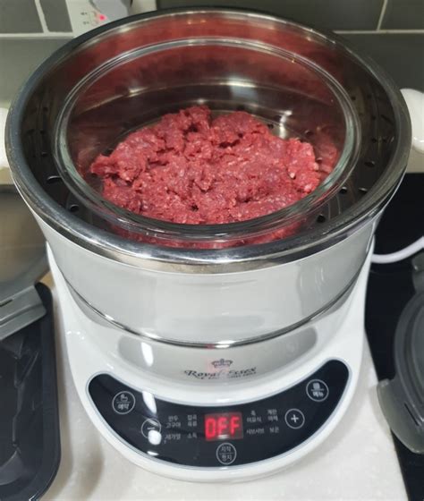 아기 소고기 하루 섭취량 알고 로얄에식스로 초기 이유식 소고기 미음과 큐브만들기 네이버 블로그