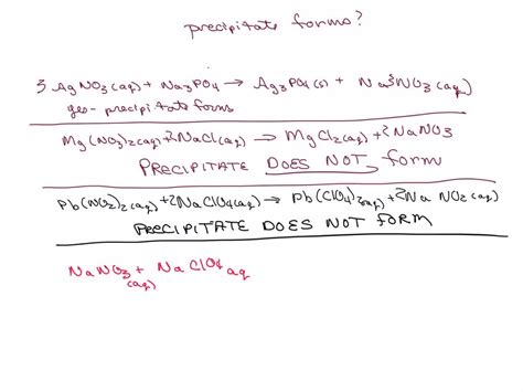 Solved Classify Each Reaction According To Whether A Precipitate Forms
