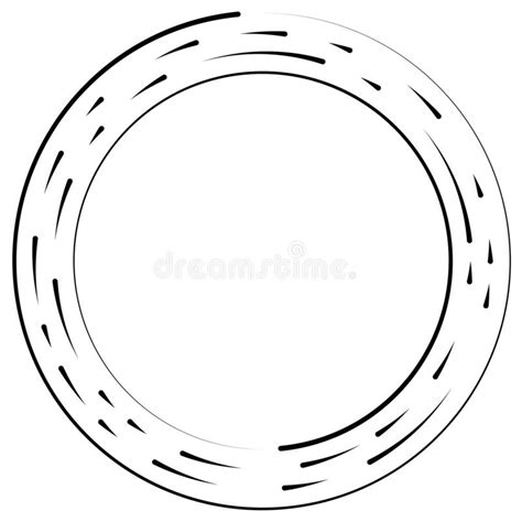 Segmented Circular Concentric Circle Element Stock Vector Illustration Of Array Gyration