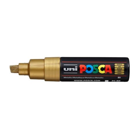 Posca Acrylic Paint Marker 0 8Mm Broad Tip Metallic Gold Jerry S Artarama
