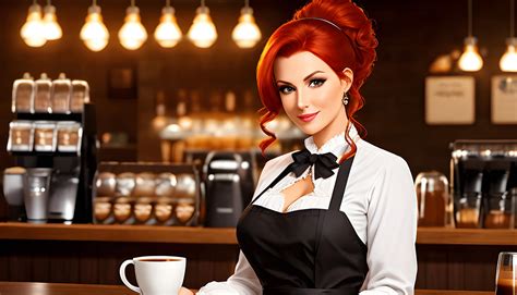 Redhead Cafe Waitress By Letototart On Deviantart
